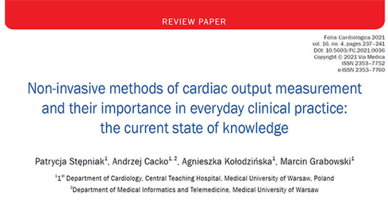 Non-invasive methods for Cardiac Output measurement - CNSystems ...